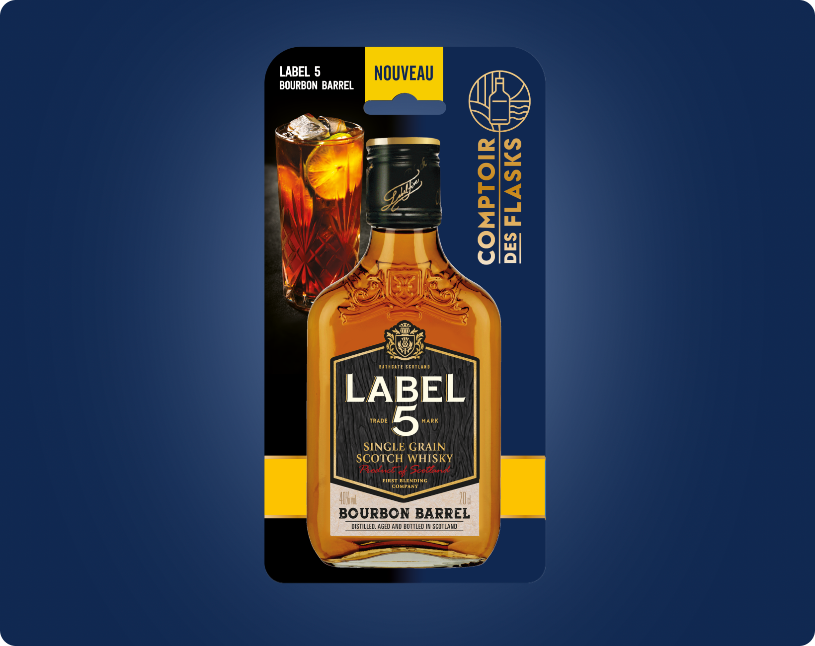 Le Whisky Label 5 Bourbon Barrel, le whisky bourbon - Comptoir des Flasks